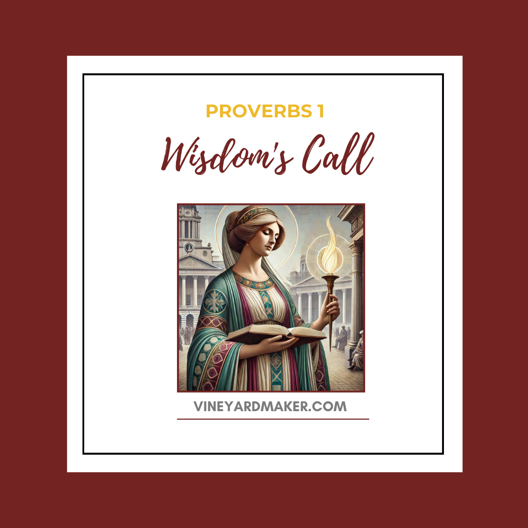 Proverbs 1: Wisdom’s Call to a Noisy World - Vineyardmaker
